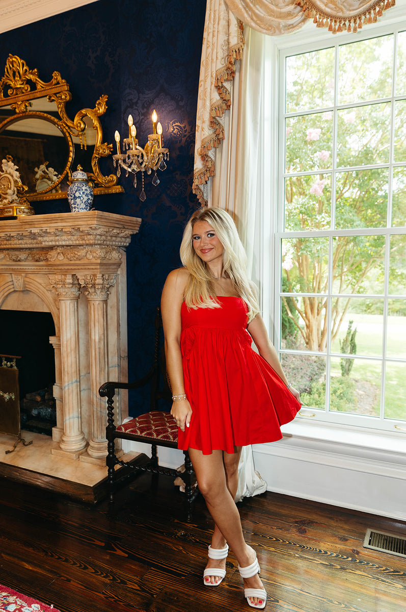 In Real Life Mini Dress - Red – Triple Threads