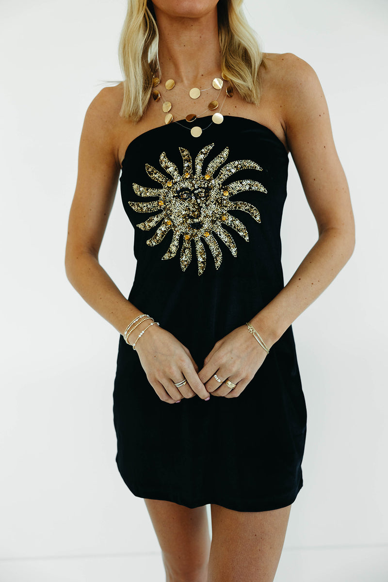 On My Way Dress - Sun Sequins Velvet – Triple Threads